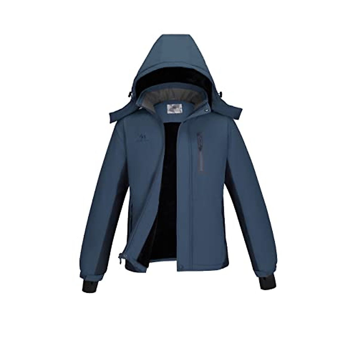 GOLDEN CAMEL Men's Winter Ski Jacket Mountain Snow Coats Waterproof Detachable Hood Windproof Fleece Rain Jackets