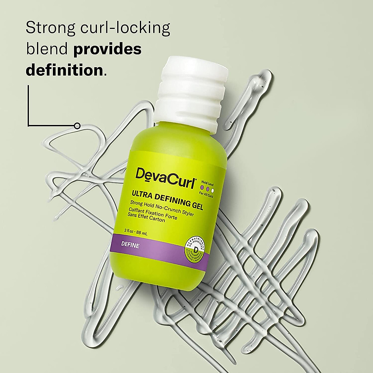 DevaCurl Ultra Defining Gel Strong Hold No-Crunch Styler, 3 fl. oz.
