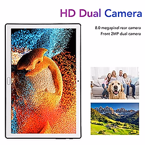 Pomya 10.1 Inch HD Tablet for Android 8.1, 3 Card Slot Dual SIM Dual Standby Tablet, 2GB RAM 32GB ROM IPS HD Tablet for Learning, Entertainment, Work (#1)