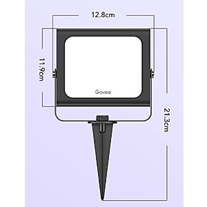 Govee Outdoor Lights, Flood Lights Uplight 2 in 1, LED Landscape Lighting, 35 Scene Modes, 4 Music Modes, Smart Color Changing IP65 Waterproof, App Control, Patio Lights, Garden Yards Walls, 4 Pack