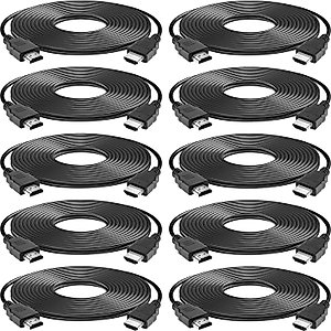 SPOFIT HDMI Cable 10 Pack 3ft, 18Gbps High Speed HDMI Braided Cord,1080p@60Hz,Dolby TrueHD,DTS-HD Compatible with Laptop, Monitor, PS3,TV, More