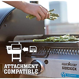 Camp Chef PG24MZG SmokePro Slide Smoker with Fold Down Front Shelf Wood Pellet Grill, Pack of 1, Black