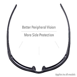 Honeywell Uvex Hypershock Safety Glasses, Brown Frame with Espresso Lens & HydroShield Anti-Fog Coating (S2961HS) 5.6 x 1.7 inch