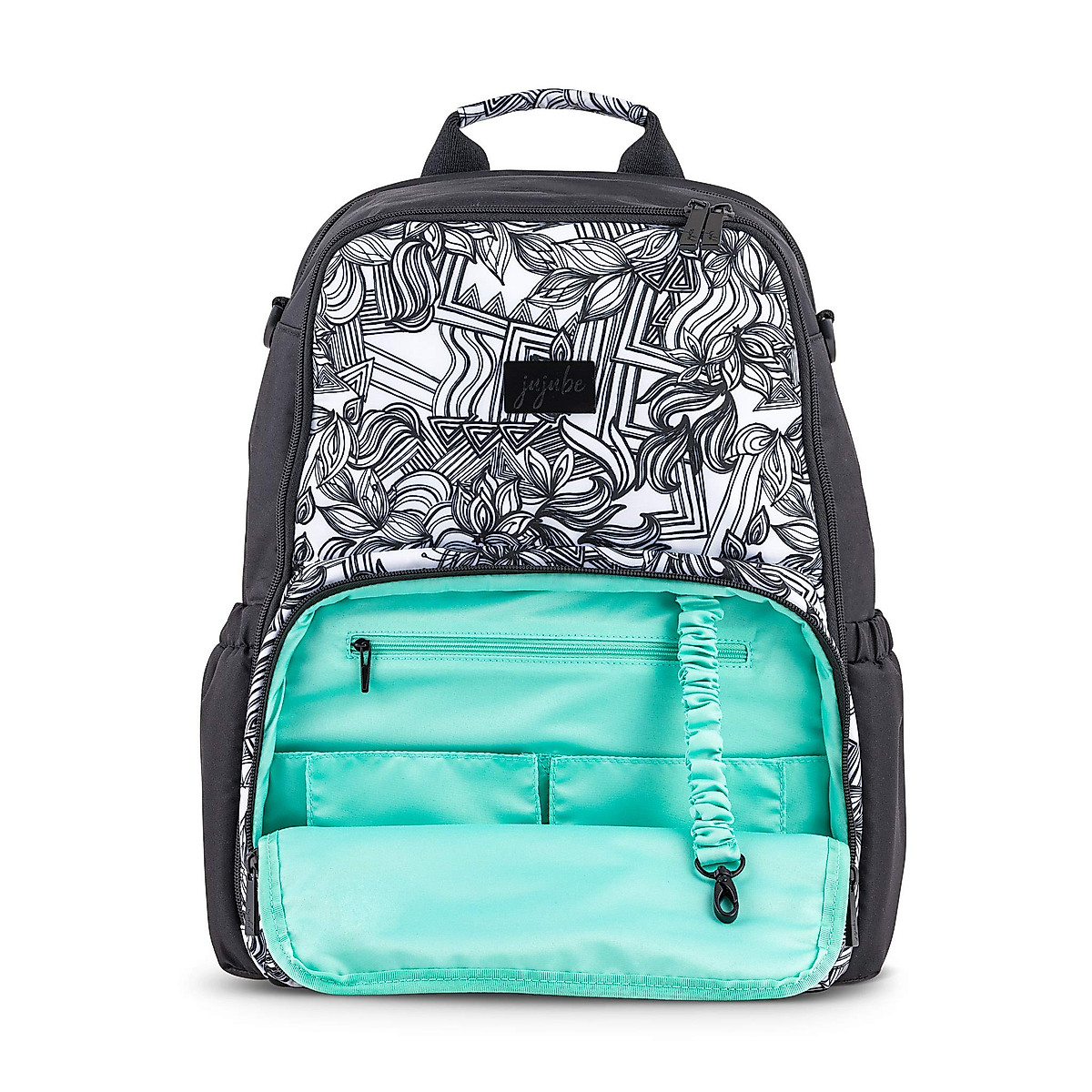 JuJuBe Zealous Diaper Bag Backpack and Fashionable Travel Bag with 9 Pockets