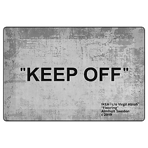 ZTFGZSXG Keep Off Area Rugs Grey 3D Printed Modern Large Carpet Non-Slip Floor Mat Rugs for Bedroom Livingroom Playroom Home Decor Mat 2' x 3'