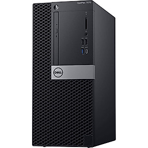 Dell OptiPlex 7070 Mini Tower | Intel 9th Gen i5-9500 (6 Core, 3GHz) | 8GB DDR4 | 256GB Solid State Drive | Win 10 Pro (Renewed)
