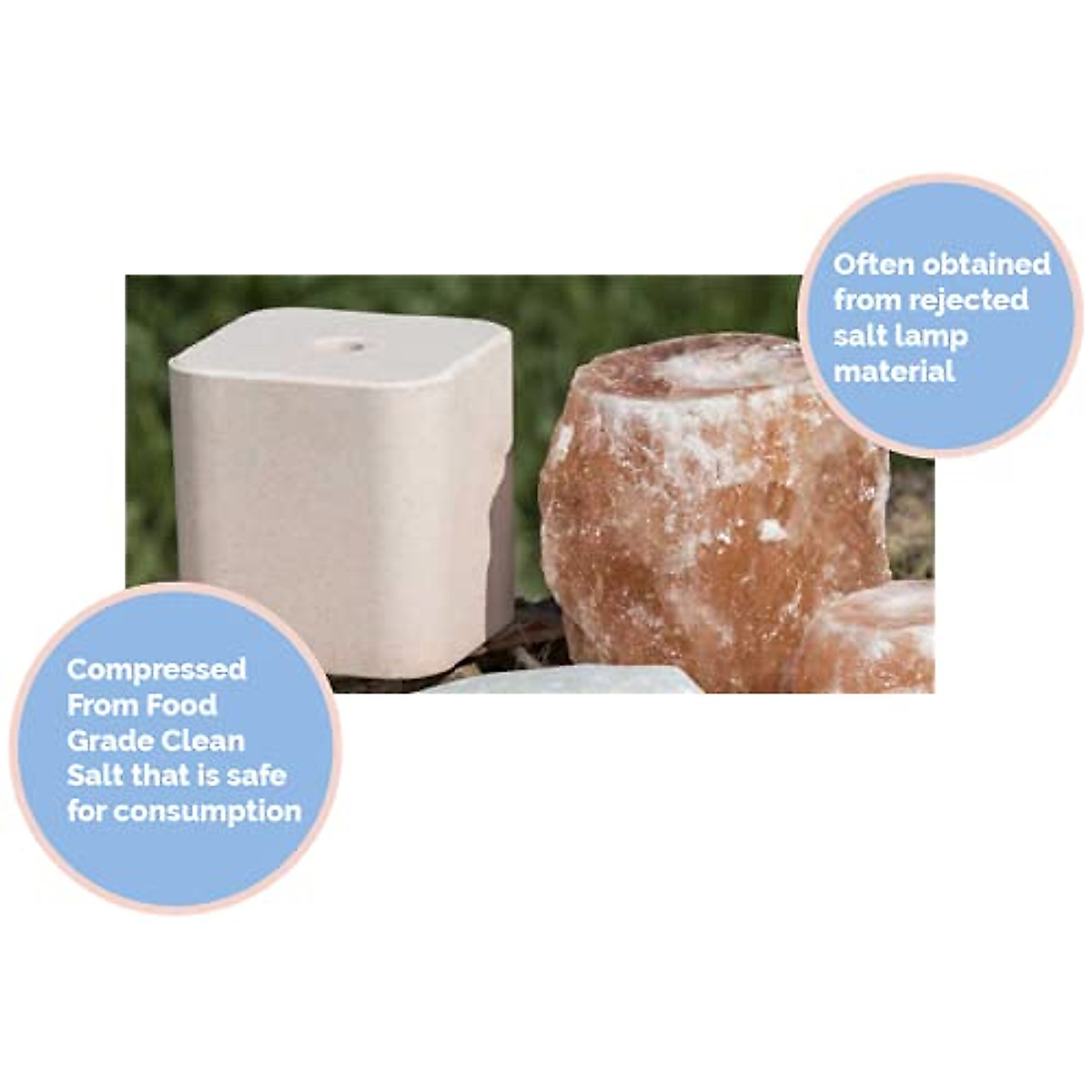Himalayan Secrets 11LB (5KG) Large Compressed Pink Himalayan Salt Animal Lick Block for Livestock and Wildlife - 100% Pure & Natural Feed Salt - 84 Natural Minerals and Trace Elements