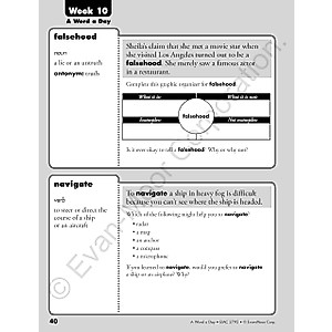 A Word a Day, Grade 5 Teacher Edition