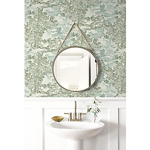 Surface Style - Peel and Stick Wallpaper, Scenic Wallpaper for Bedroom, Powder Room, Kitchen, Self Adhesive, Vinyl, 30.75 Sq Ft Coverage (Serene Scenes Collection, Willow)