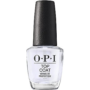 OPI Nail Polish Top Coat, Protective High-Gloss Shine, 0.5 Fl Oz, OPI Nail Polish Base Coat, Natural Nail Polish Base Coat, 0.5 Fl Oz