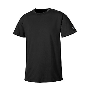 Champion Men's Black Basic Short Sleeve Tee - Medium