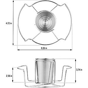 RTT 2 Pcs Beer Can Chicken Holder for Grill Oven and Smoker - Chicken Throne Whole Chicken Roaster for Crispy Skin and Moist Juicy Meat - Easy to Clean Beer Chicken Stand for Grill