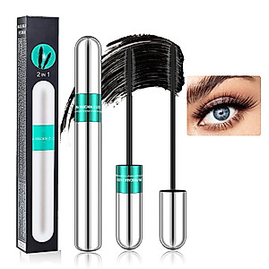 Tubing Mascara Smudge-Proof & Waterproof - Long-Lasting Mascara for Length and Volume, Curling Eyelashes, No Flaking and No Clumping, Cruelty Free and Vegan, Black (Pack of 1)