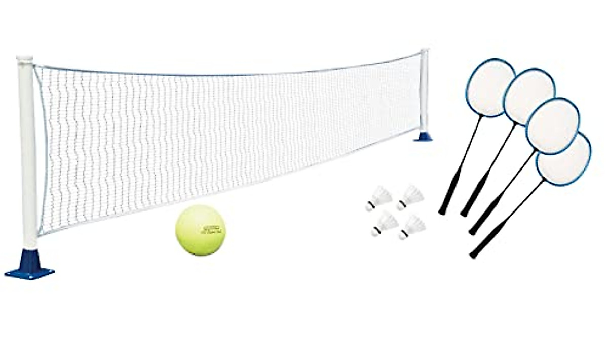 Above-Ground Pool Volleyball & Badminton Game Set | Poolmaster