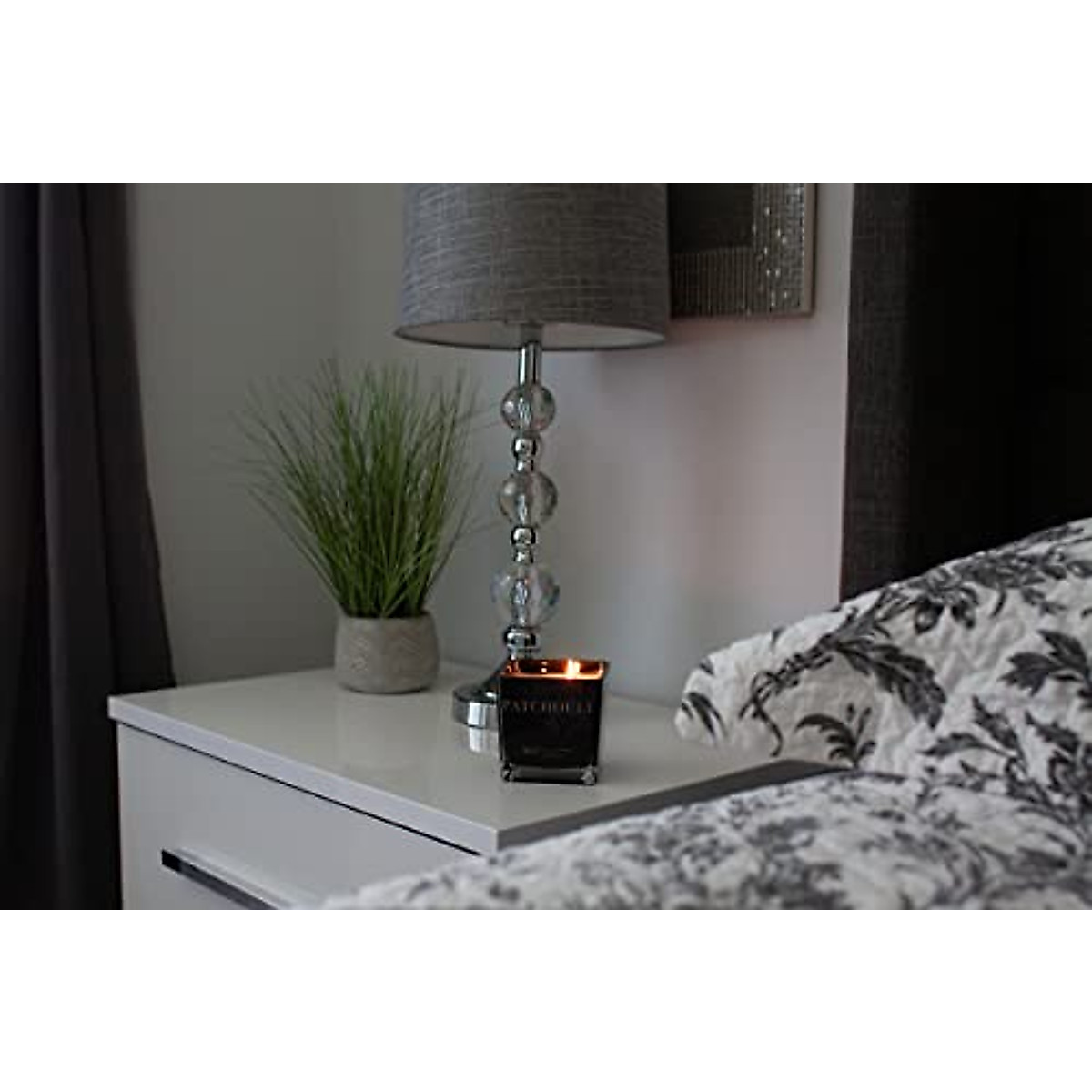 ME Mini-Escapes 14 Oz Patchouli Scented Soy Wax Candle with Inspirational Quote Fragrant Blend of Sweet Orange, Violet, Rose & Iris Relaxation & Stress Relief for Home or Office