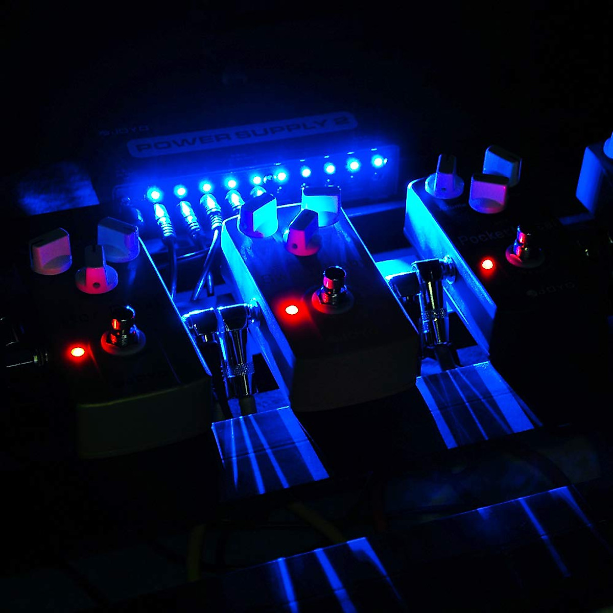 JOYO JF-327 Raptor Flanger Mini Pedal Bundle with JP-06 Noise Blocker Pedal Power Supply