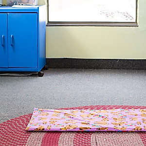 KinderMat Sheets Eric Carle - Full Nap Mat Washable Cover, Special Edition - Brown Bear, Brown Bear, What Do You See? - Regular, 47" x 22", Great for Daycare & Family Households, COVER ONLY