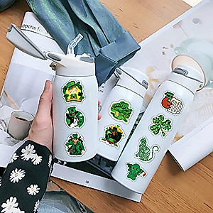 50 PCS St Patrick's Day Stickers,Vinyl Waterproof Aesthetic Stickers for Water Bottle,Laptop,Phone,Patrick's Day Decorations Party Home Supplies,for Teens Girls Kids Gift