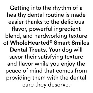 WholeHearted Smart Smiles Original Flavor Dog Treats 12 oz. Count of 13