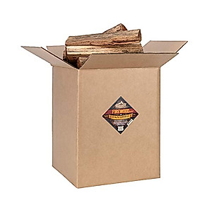 Smoak Firewood - Kiln Dried Premium Oak Firewood (Includes Firestarter) (Large (16inch Logs) 120-140lbs)