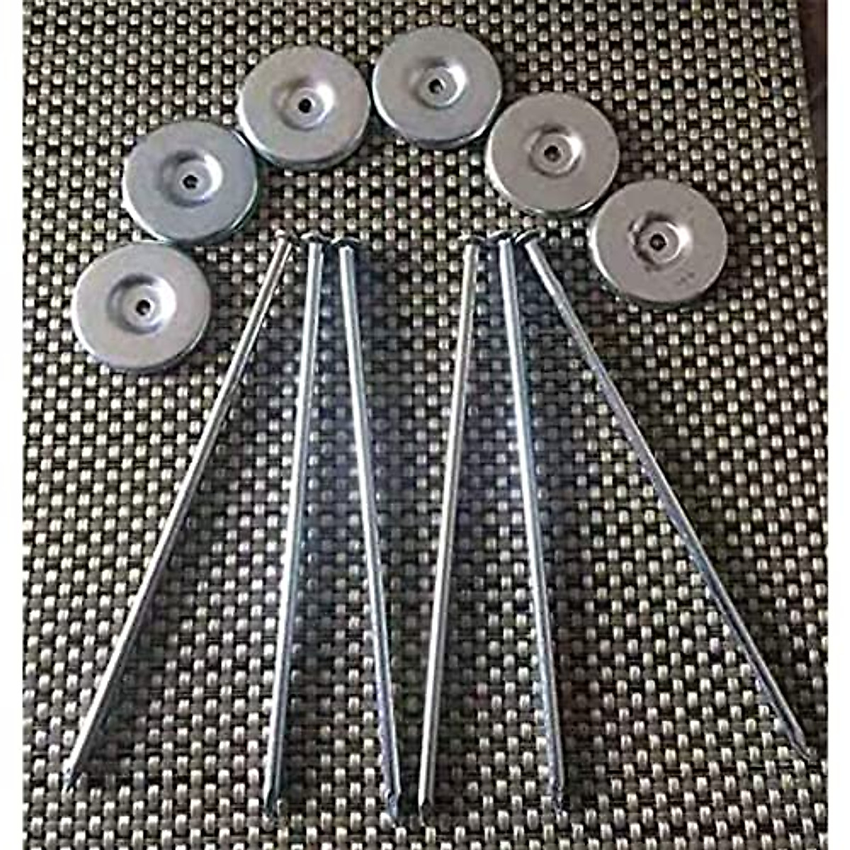 EEZ RV Products 9'x18' GW Heavy Duty Reversible/Durable Outdoor Patio/RVing Mats(9ft x18ft Grey) Come with Large Storage Bag & 6 Sets of Stakes and Washer