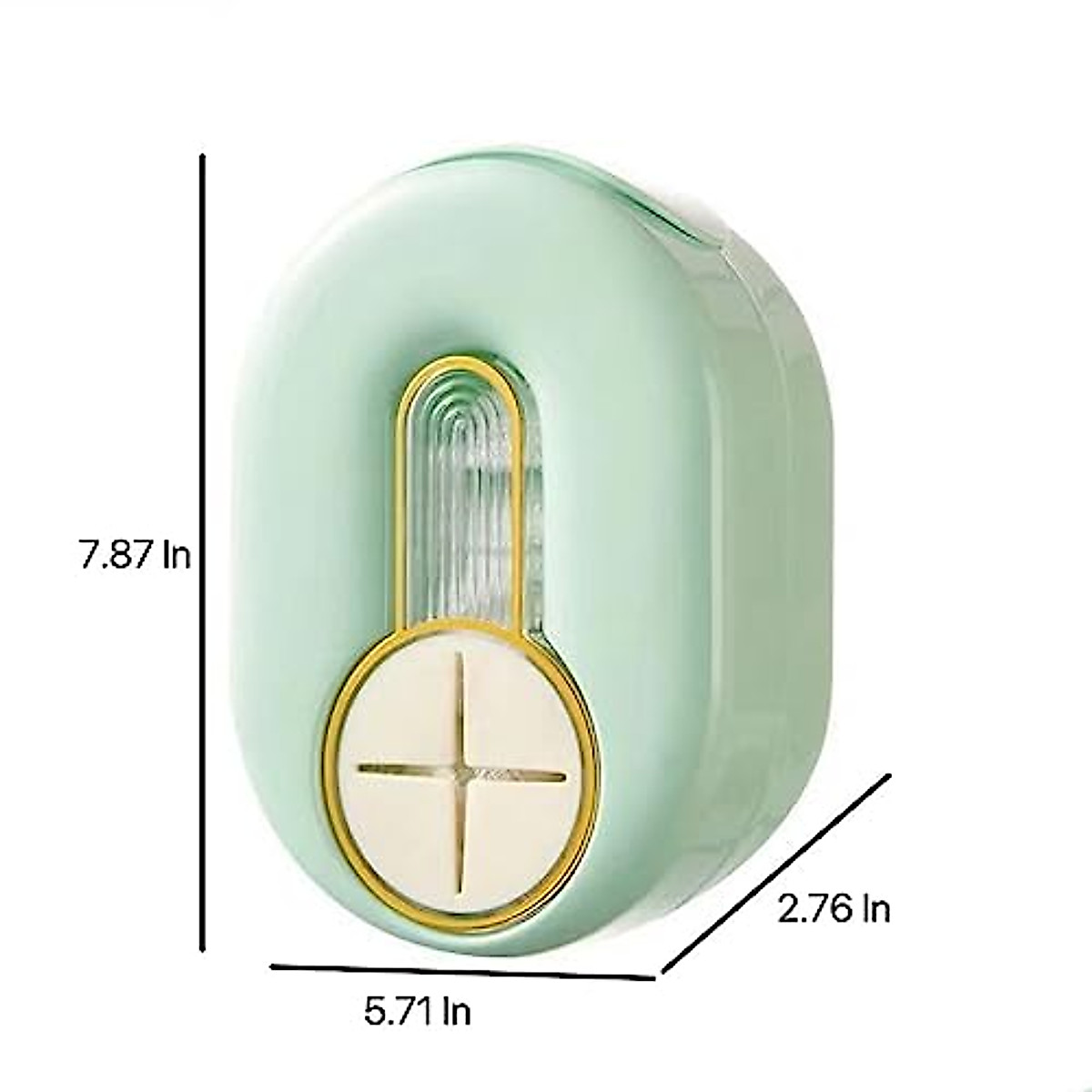 Jrsoul He Fresh Keeping Bag Storage Box with 100 Disposable Cling Film Multifunctional Plastic Wall-mounted Safety Kitchen Storage (mint green)