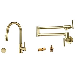 Havin Kitchen Faucet and Pot Filler Faucet