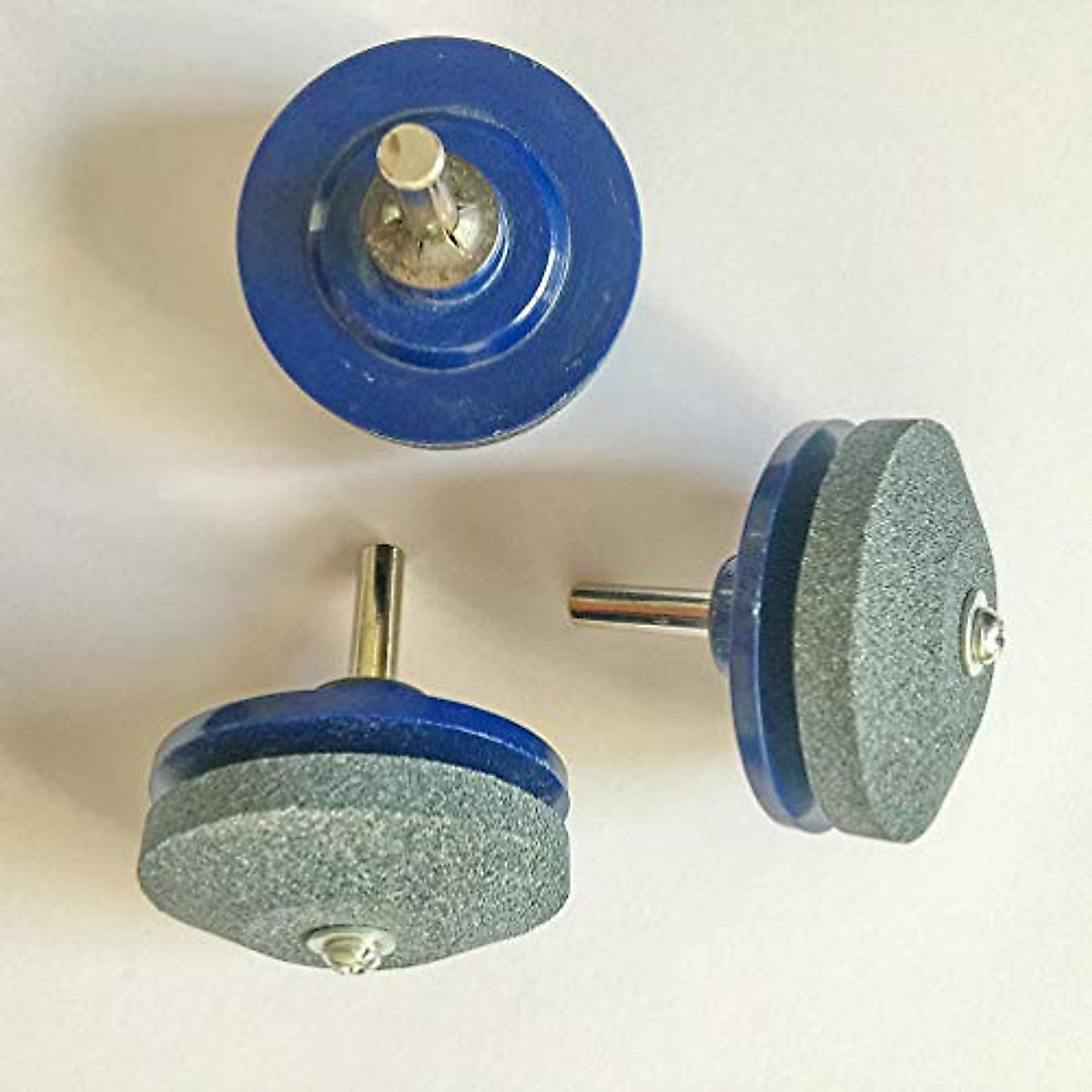 Lawn Mower Sharpener Garden Tool Sharpener, Lawn Mower Blade Sharpener Lawn Mower Sharpener for Power Drill Hand Drill (50MM, 3pcs)