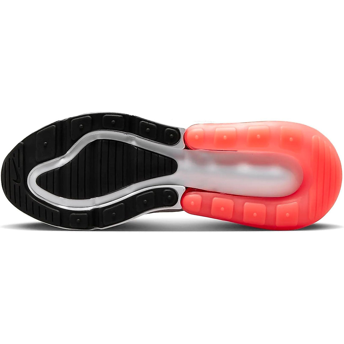 Nike Men's Air Max 270 Running Shoes (White/Hot Punch/Black, us_Footwear_Size_System, Adult, Men, Numeric, Medium, Numeric_9)