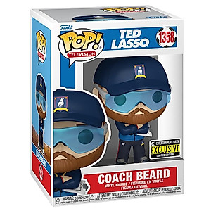 POP TV: Ted Lasso - Coach Beard Entertainment Earth Exclusive Funko Vinyl Figure (Bundled with Compatible Box Protector Case), Multicolored, 3.75 inches