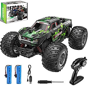 BEZGAR TM201 RC Cars - 1:20 Scale Remote Control Car,2WD Top Speed 15 Km/h Electric Toy Off Road 2.4GHz RC Car Vehicle Truck Crawler with Two Rechargeable Batteries for Boys Kids and Adults