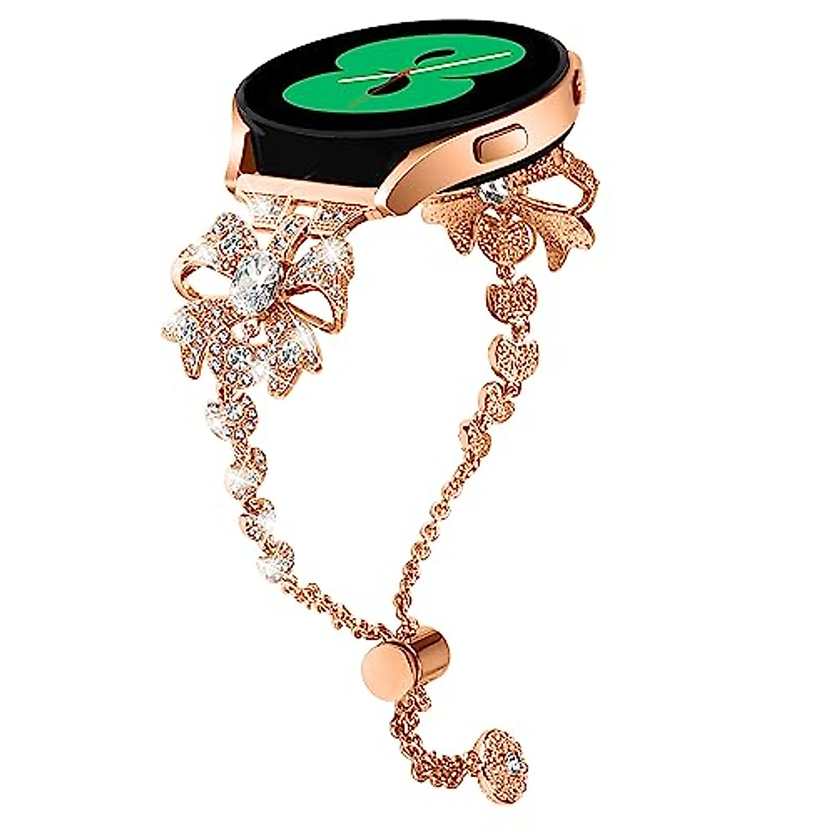 Fit for Polar Ignite/Ignite 2 Bands, Feminine Watch Bands Metal Straps with Bling Stone Replacement Bands Bracelet Wristbands for Polar Unite/Polar Pacer (Gold)