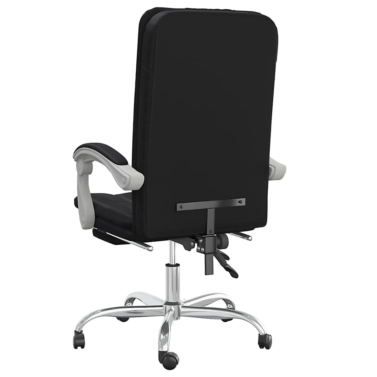 MBFLUUML High Back Computer Chair, Home Office Chair, Reclining Office Chair Black Faux Leather Suitable for Home Office