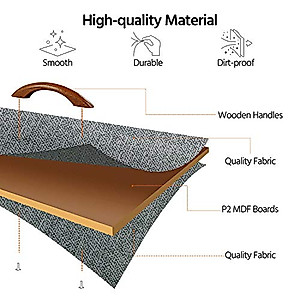 Yaheetech 5 Drawers Fabric Organizer Fabric Storage Organizer Unit Tower for Hallway, Entryway, Steel Frame, Easy Pull Handle Dark Gray