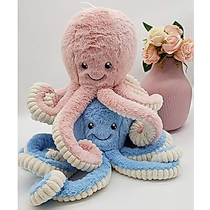 My Super Star Octopus Stuffed Animals Plush Toys for Kids Girls Boys Friends Family Birthday Xmas Gift Present Sea Critters (Pink, Medium (15.7''))