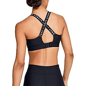 Under Armour Women's Limitless High Sports Bra , Black (001)/White , Small