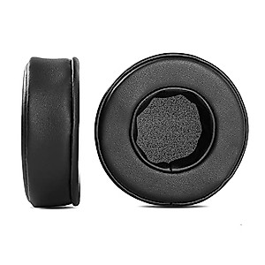 TaiZiChangQin Ear Pads Cushion Memory Foam Replacement Compatible with Pioneer HDJ-X5 HDJ-X7 DJ HDJ-X10 Headphone ( Protein Leather Earpads )