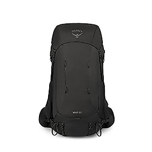 Osprey Volt 65L Men's Backpacking Backpack, Mamba Black, One Size, Extended Fit