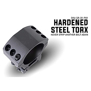 Monstrum Alpha 1-6x24 First Focal Plane FFP Rifle Scope with MOA Reticle | Precision V2 Picatinny Scope Rings | Bundle