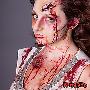 Kangaroo Fake Blood for Halloween, Special Effects Makeup, True Blood Color, 14 oz, Package May Vary