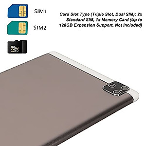 8.1 Inch Kids Tablet, Android 10 Gaming Tablet, 4GB RAM 64GB ROM, HD Eyes Protection Display, 128GB Expand, 2MP+5MP Dual Camera, 2.4G/5G WiFi, 3G Network, 5000mAh Battery