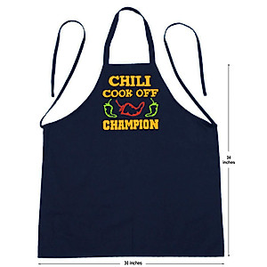 Chili Cook Off Champion Black Apron For Winning Prize