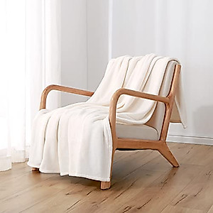 Berkshire VelvetLoft Plush Throw | VelvetLoft All-Season Plush Throw | Cream | Throw (60" x 70")