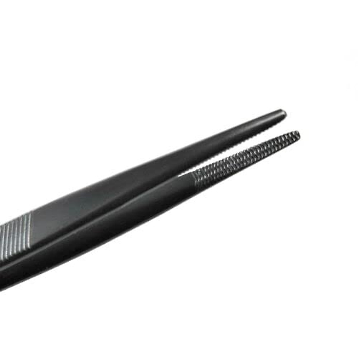 Diamond Tweezers Gemstone Black Anodized Tweezer 6-1/2" Slide Lock Large Tip for Gem and Jewelry Precision for Sorting Quality Control and Inspection Larger Size Diamonds Gems Stones Beads By JTS