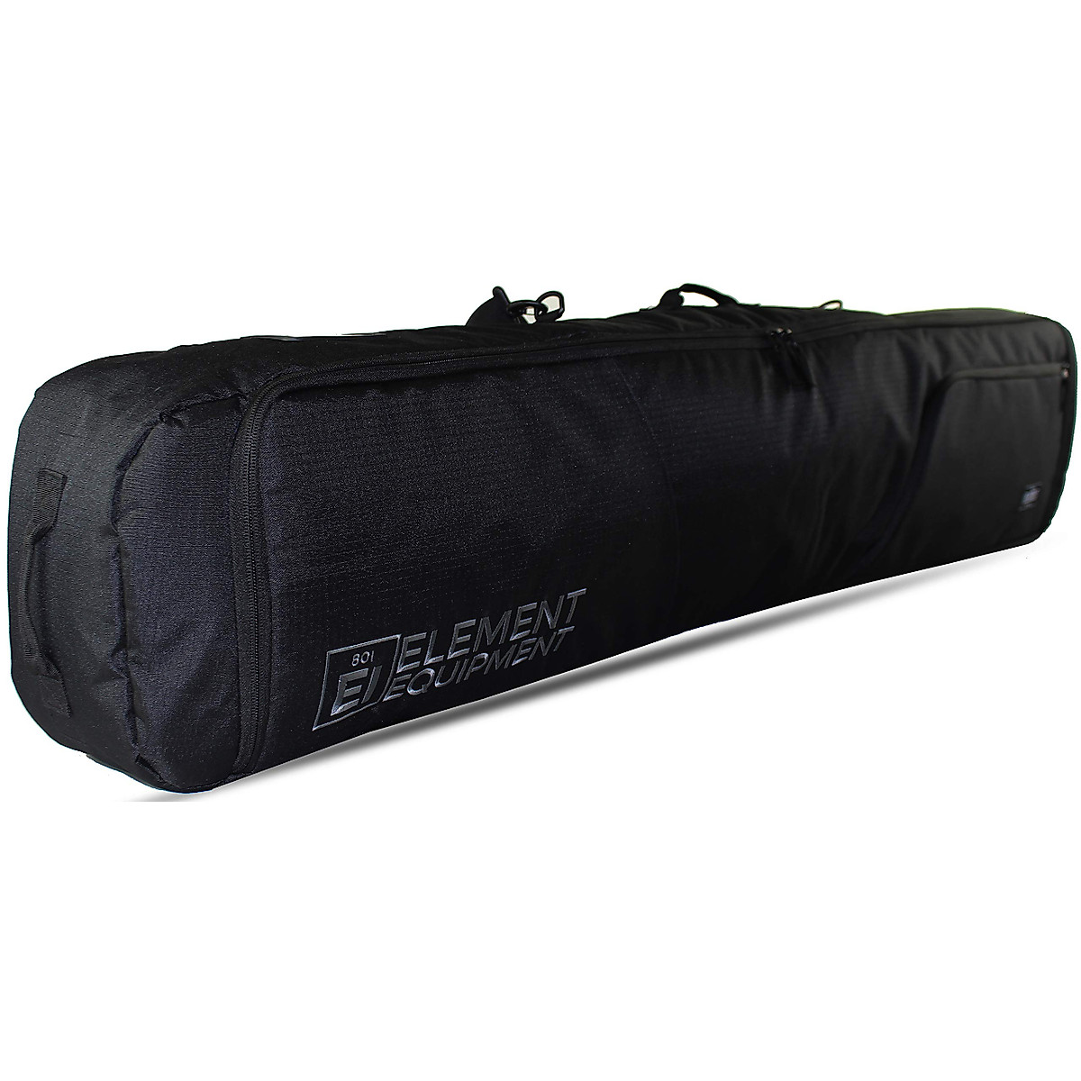 Element Equipment Deluxe Padded Snowboard Bag - Premium High End Travel Bag Black Ripstop 157