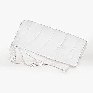 Buffy Breeze Comforter - Soft 100% Eucalyptus Lyocell, Cooling, White Lightweight Summer Duvet Insert with Corner Tabs (Full/Queen)