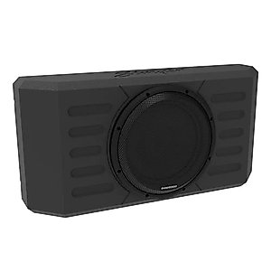STINGER 800 Watt 12” Custom Shallow Loaded Subwoofer Enclosure for Wrangler JK/JKU, JL/JLU, Weatherproof, Mounting Hardware Included (Black)