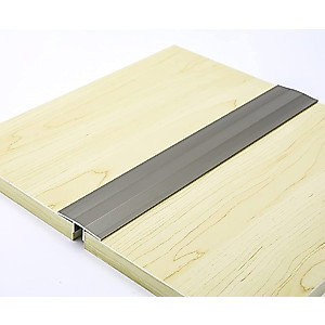 FURLOU T-Shaped Threshold Strips Flooring Transition Strip Non-Slip Transition Bars Floor Reducer Vinyl Edge Trim for Interior Doors