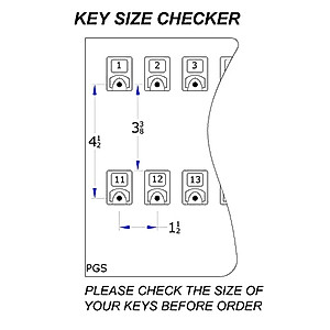 International Stand Company Key Rack, 18PGS with 18 Numbered Hooks for Small Businesses or Residential (21 Sets of Tag & Ring Included) - Made in USA