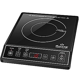 Duxtop 1800W Portable Induction Cooktop Countertop Burner, Black 9100MC/BT-M20B